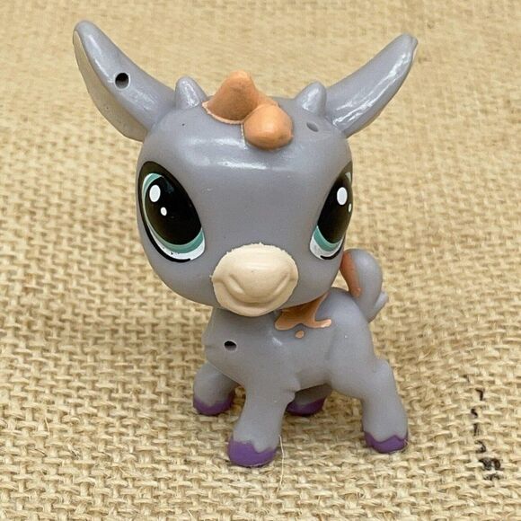 Littlest Pet Shop | Toys | Lps Buckberden Goat 499 Lavender Blue Green ...
